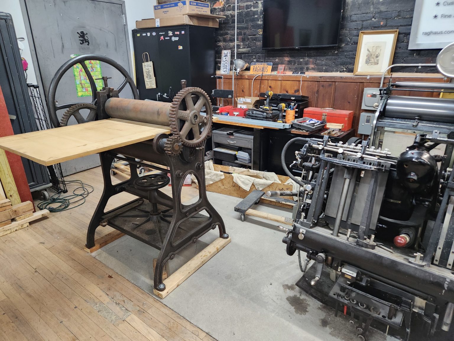 1921 Sturges Etching Press Restoration | Premium Print Studio for ...
